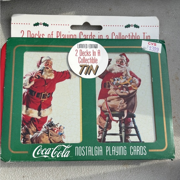 Coca Cola | Games | Coca Cola Nostalgia Playing Cards Red And Green ...